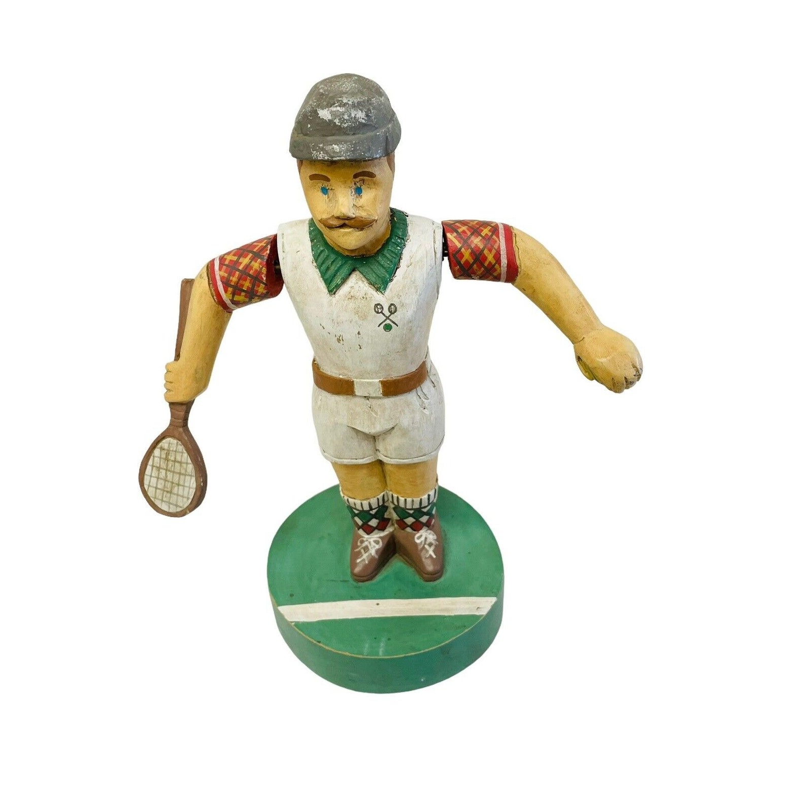 Vintage Golf Man Figurine Playing Golf Wood Moveable Arms - Etsy