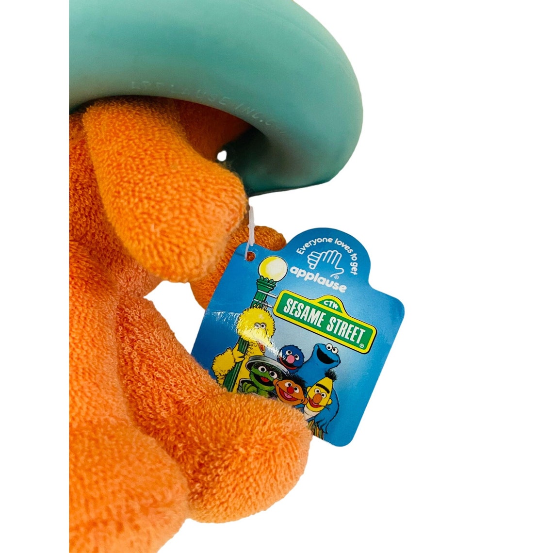 Vintage Sesame Street Water Buddy Zoe Bath Tub Plush Toy Orange With ...