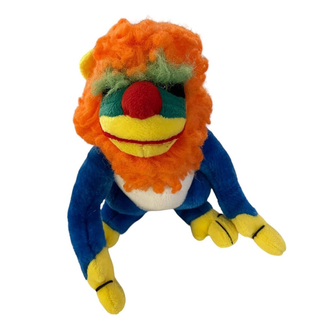 Monkey Baboon Plush Stuffed Animal Toy Blue Orange White Size 11 ...