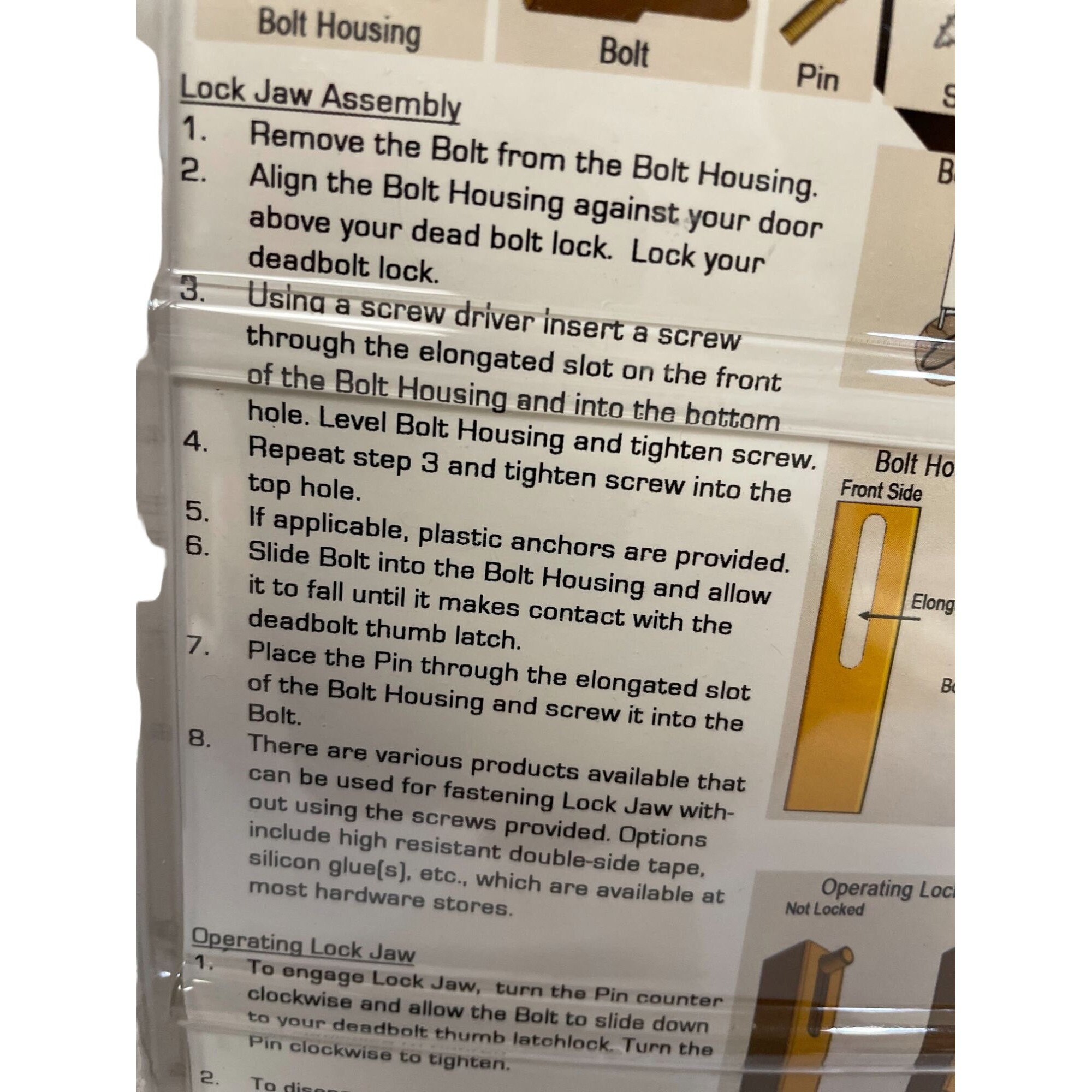 Lock Jaw Apartment's House Condo Room Door Security Device Lock - Etsy