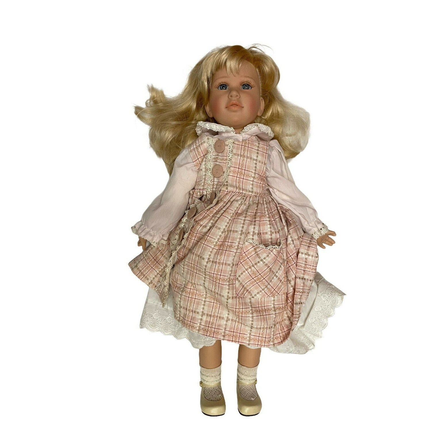 Vintage Toyse Ce Spain Doll Girl Blond Tall Vinyl Face and Lower Legs ...