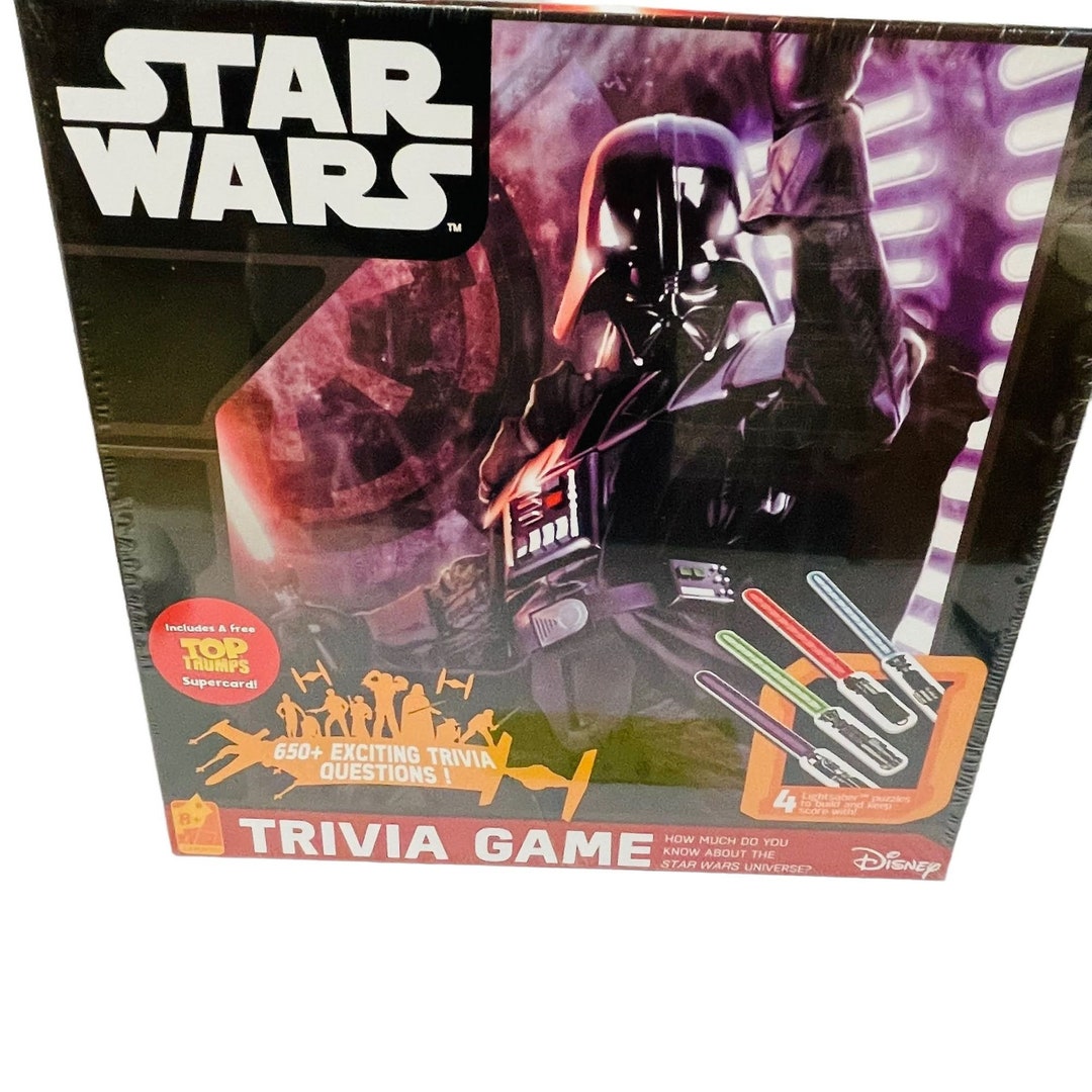 Disney Star Wars Trivia Game With 4 Lightsaber Puzzles 650 Questions ...