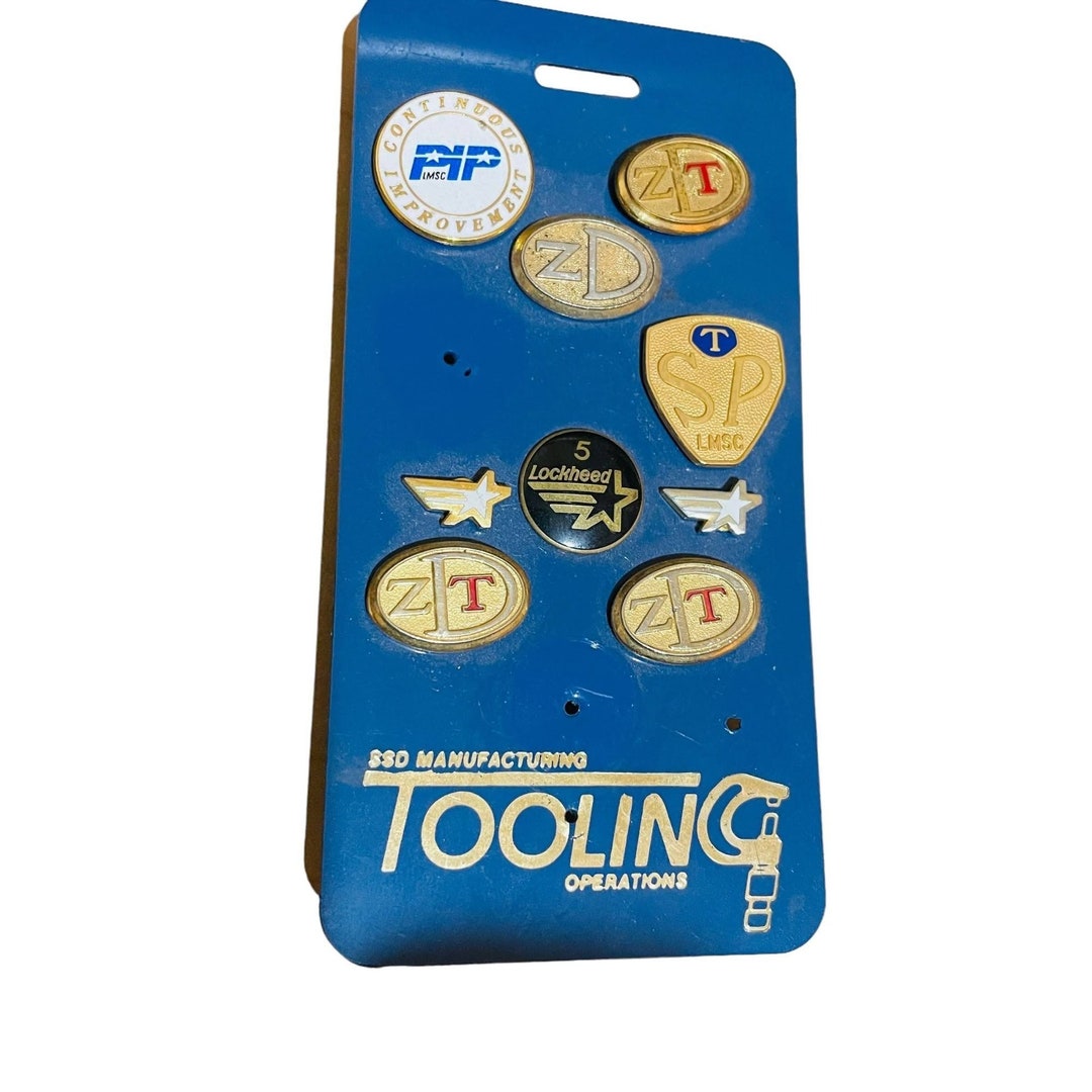 Vintage Lockheed Employee Lapel Pins Set Missing 3 - Etsy