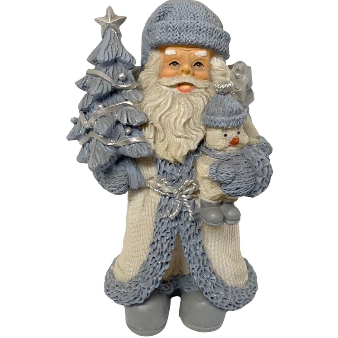 Snow Buddies Santa With Christmas Tree and Snow Baby Figurine Holiday ...