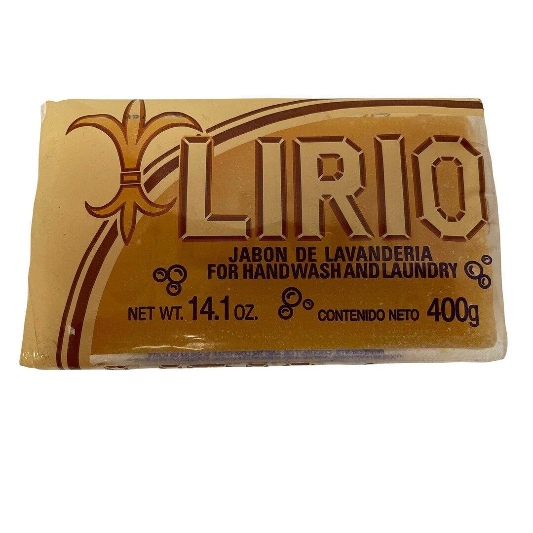 Vintage Lirio Laundry Bar Soap Handwashing and Laundry Net Weight 14.1 ...