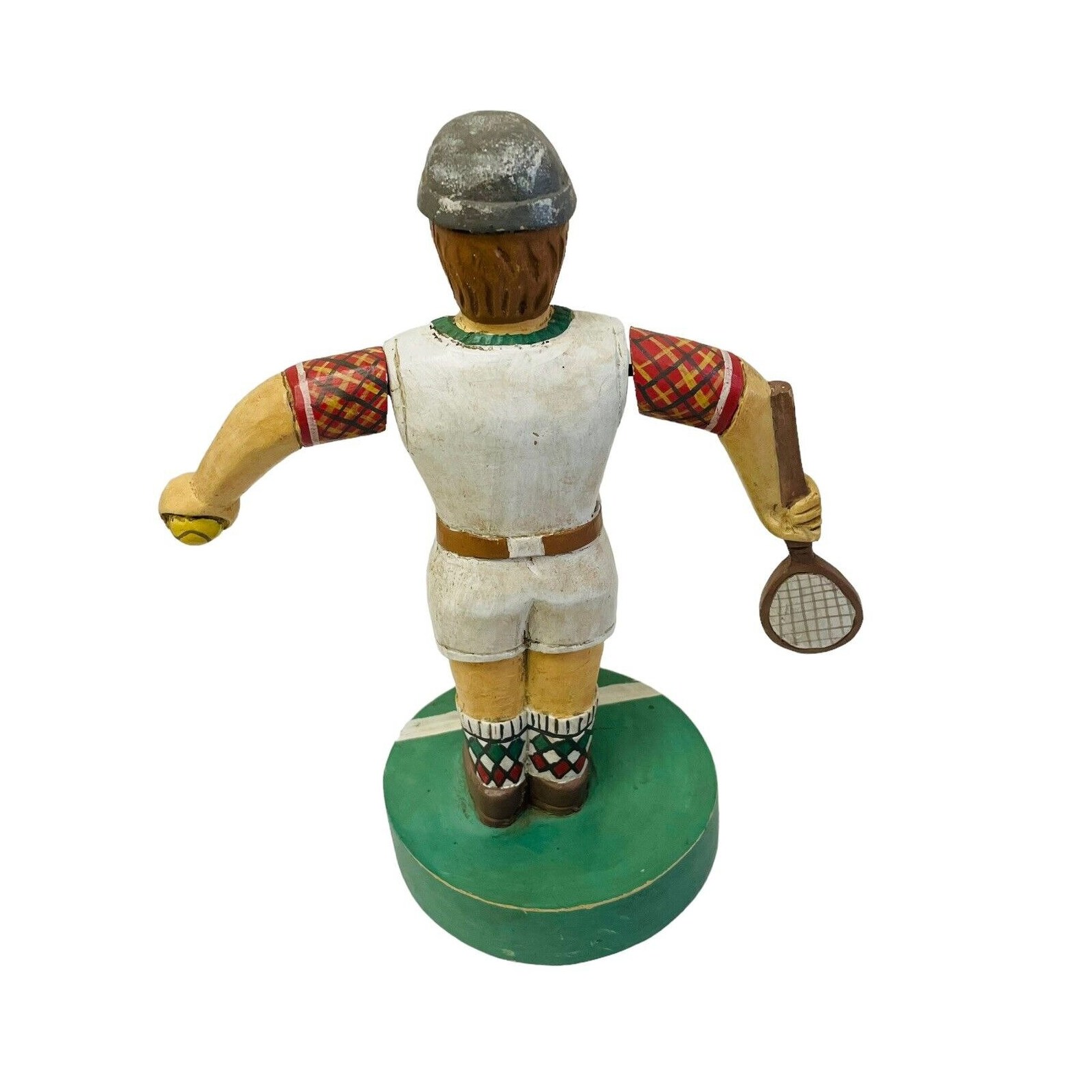 Vintage Golf Man Figurine Playing Golf Wood Moveable Arms Craved Wood ...