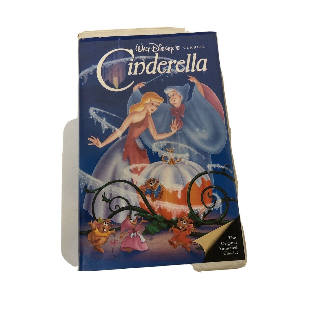CINDERELLA VHS Disney Classic Tape Original Black Diamond Release #410 ...