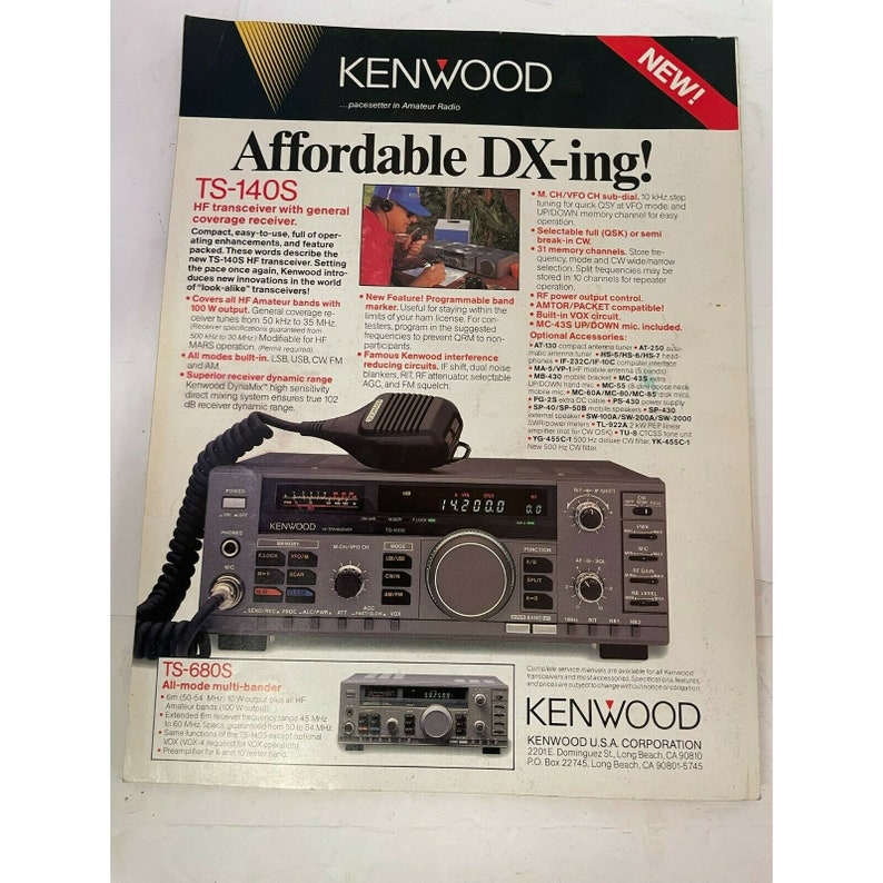 Vintage QST Magazine January 1988 China AEA PK-232 Heathkit HK232 Arrl ...