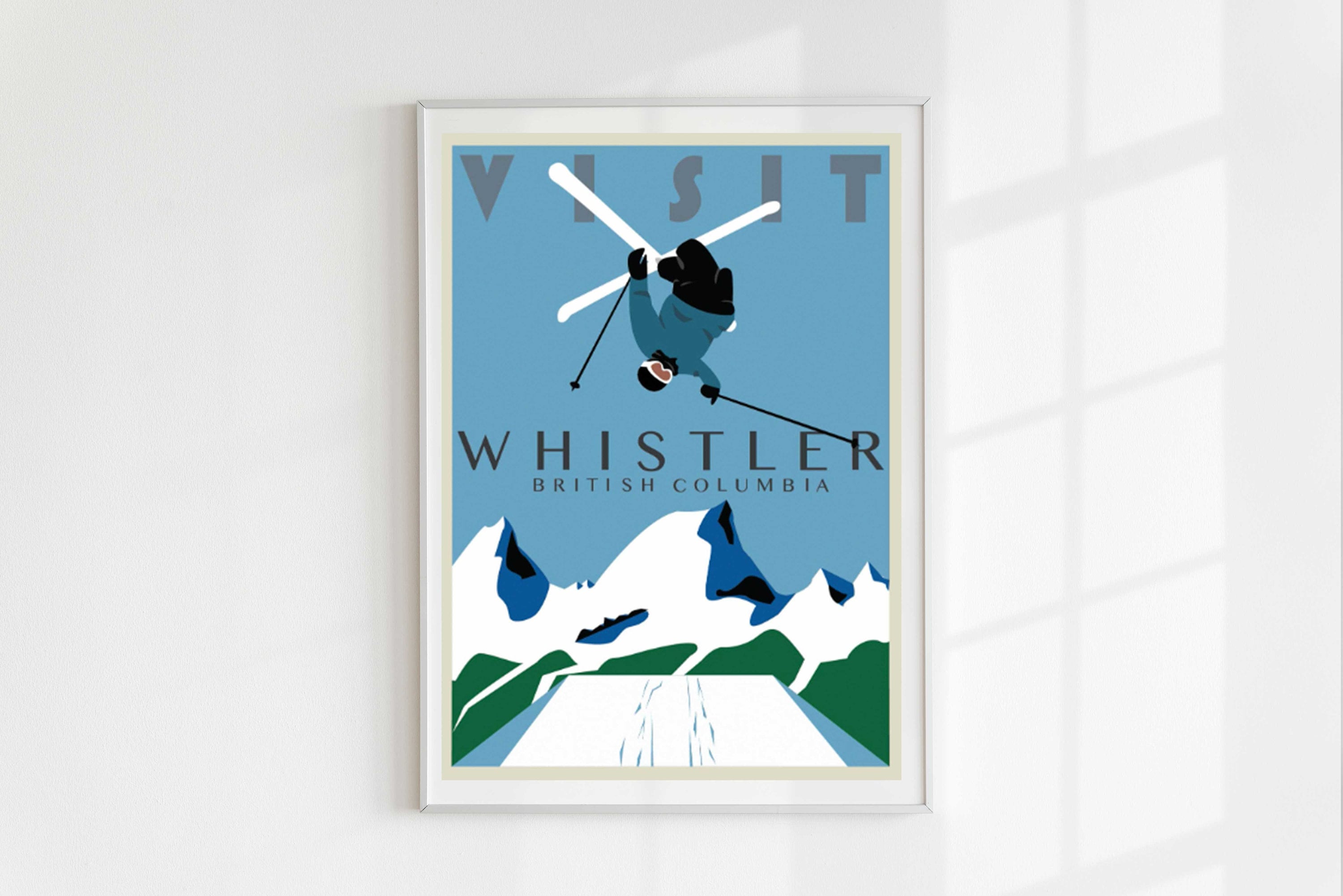 Whistler Poster Ski - Etsy UK