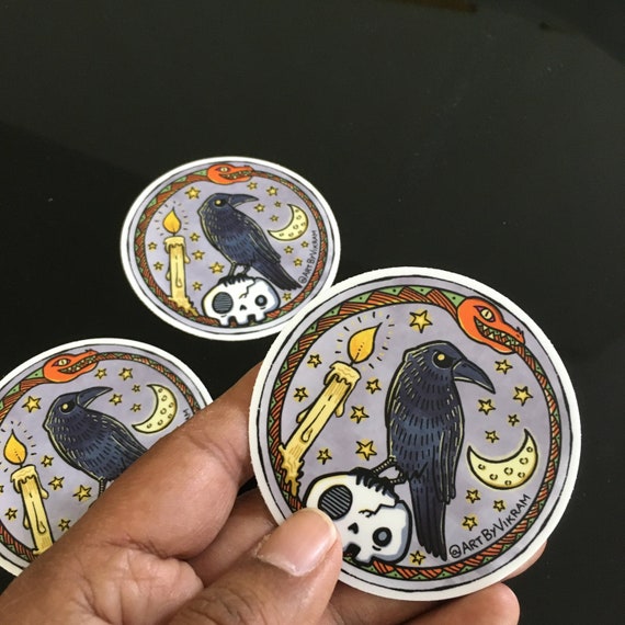 RAVEN Fun Vinyl Sticker | Etsy
