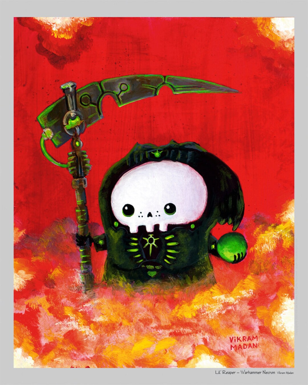 Lil' Reaper Warhammer Fun Art Tribute Print - Etsy