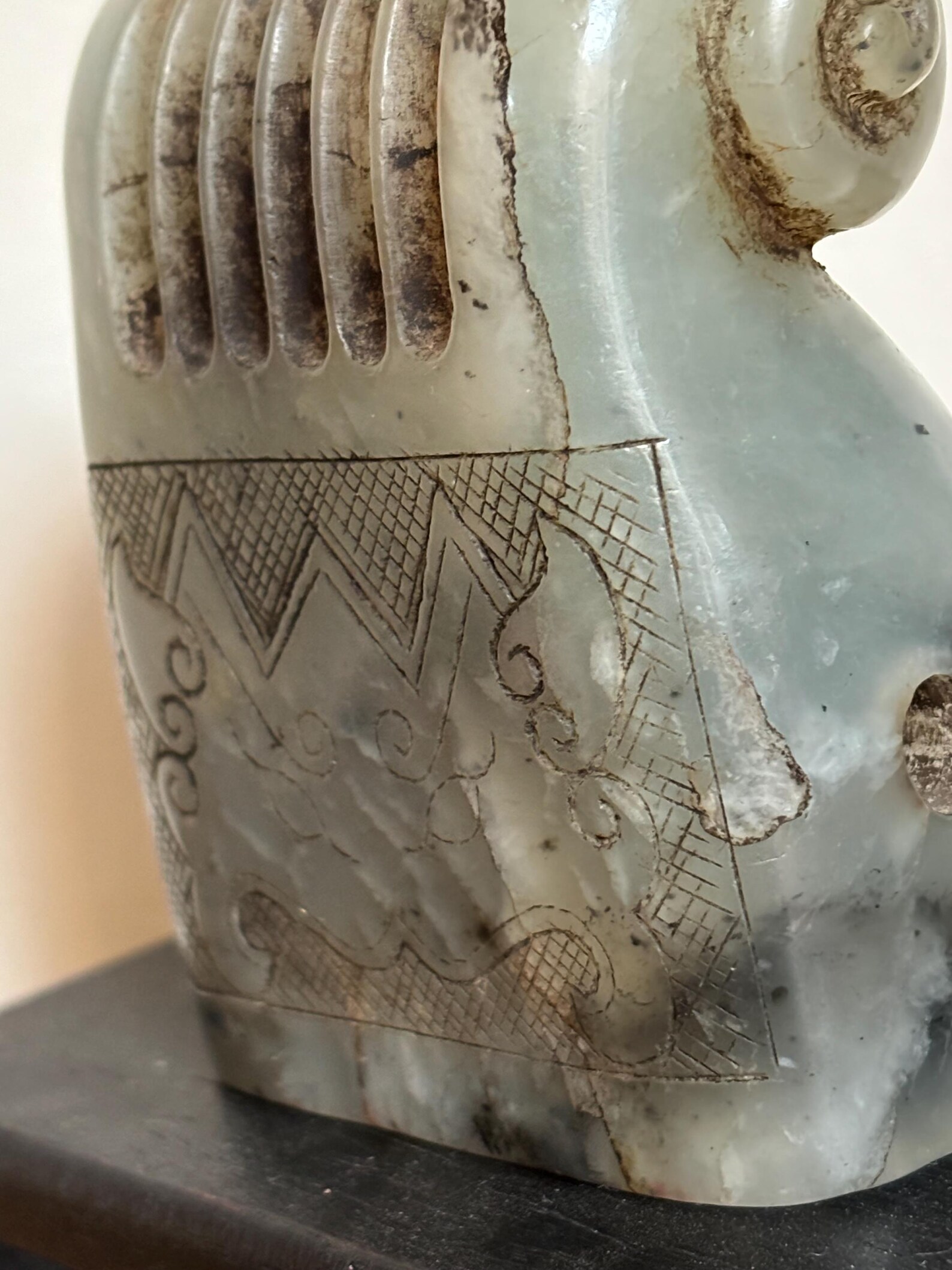 Vintage Nephrite Jade Hair Ornament, Hongshan Neolithic Culture, Asian ...