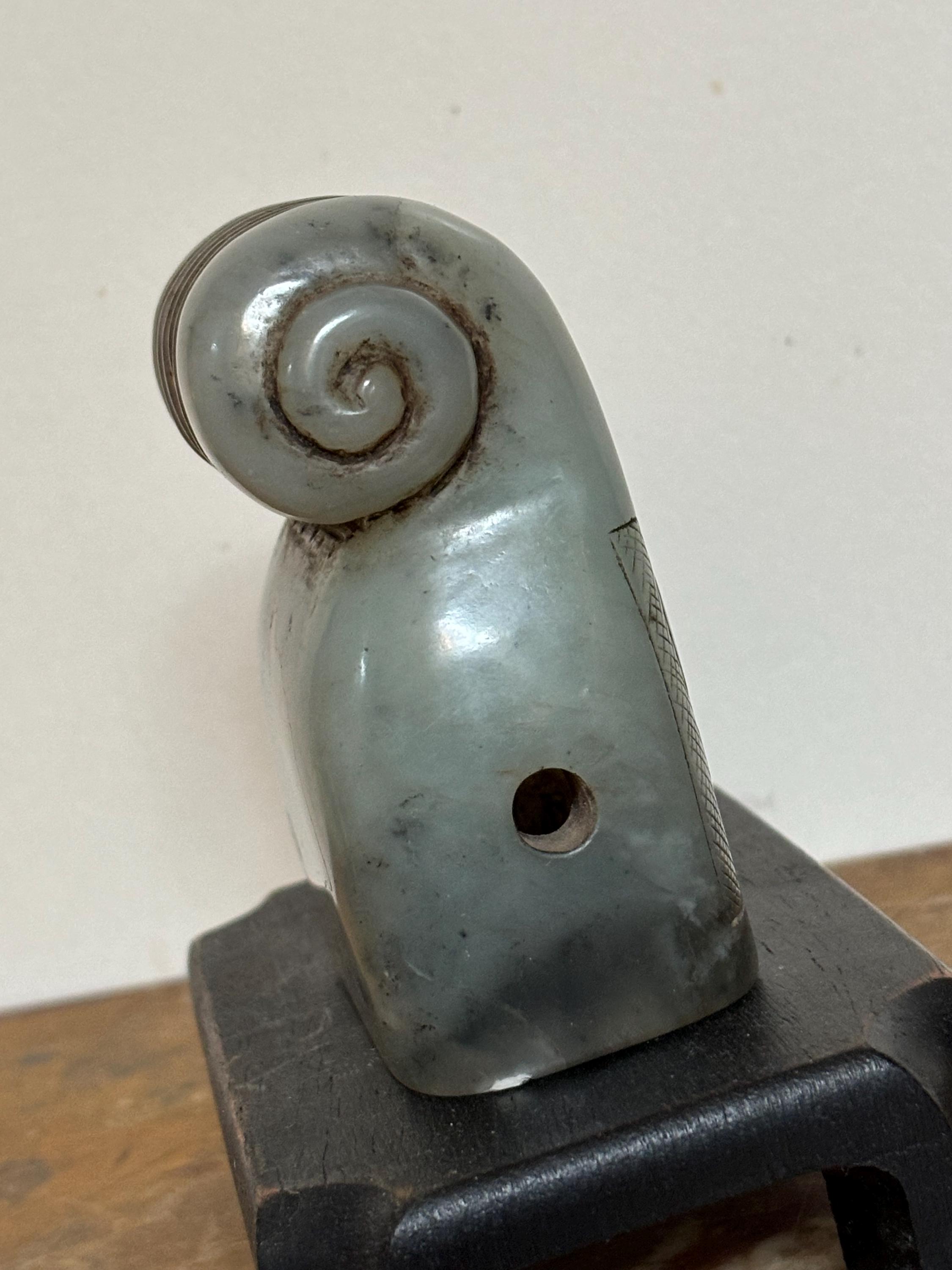 Vintage Nephrite Jade Hair Ornament, Hongshan Neolithic Culture, Asian ...