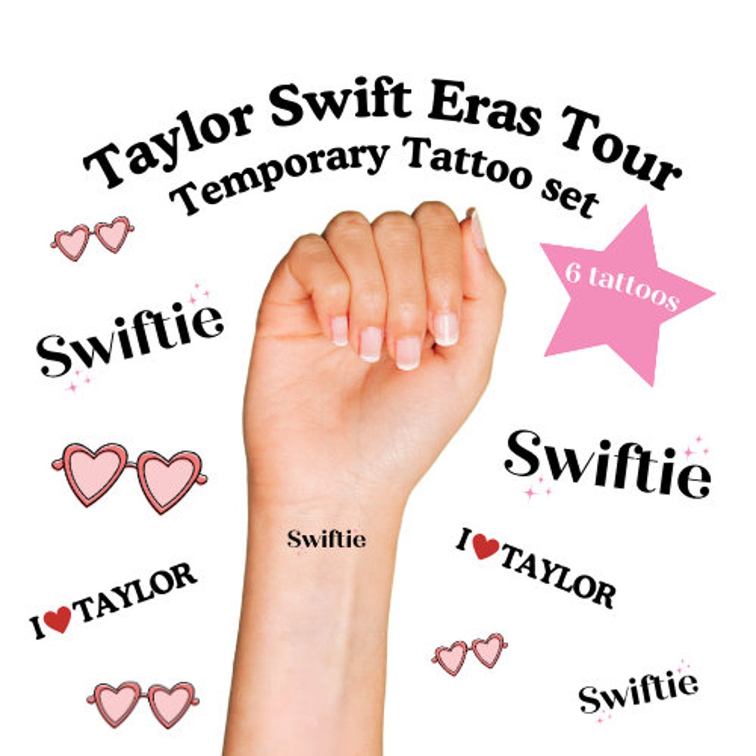 Taylor Swift Temporary Tattoo Eras Tour Eras Tour Outfit Idea Swiftie I ...