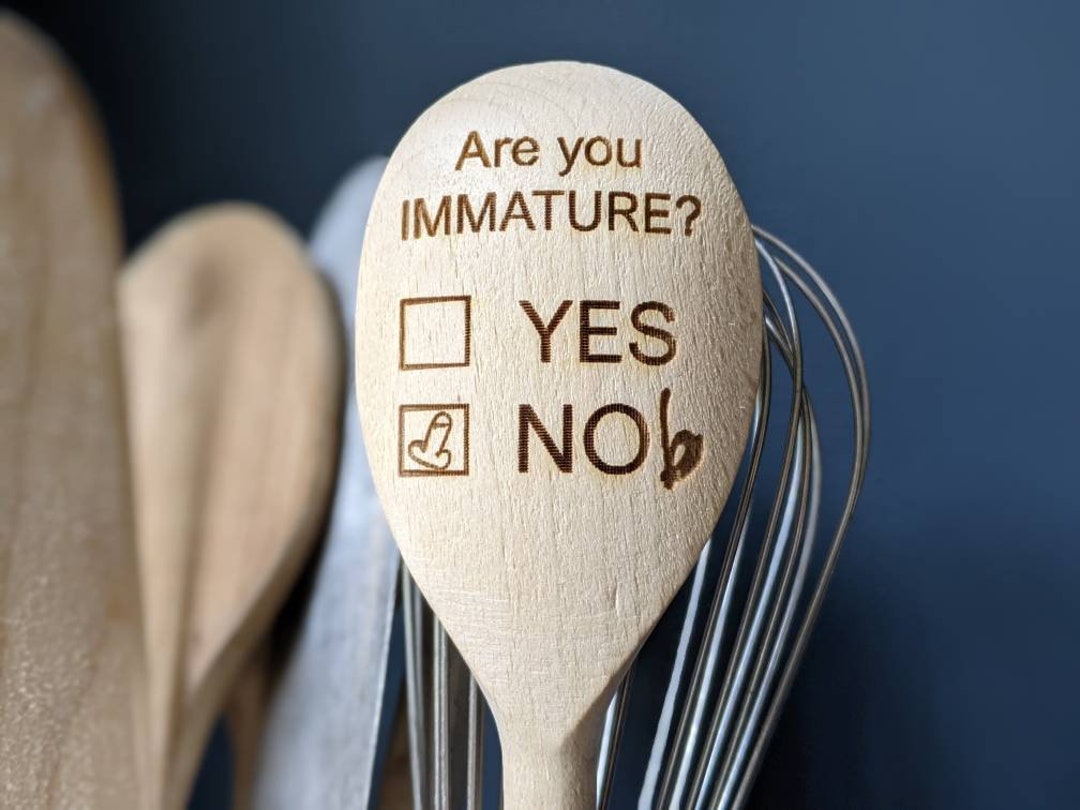 Are You Immature Spoon Joke Birthday or Housewarming Gift. 015-312 ...