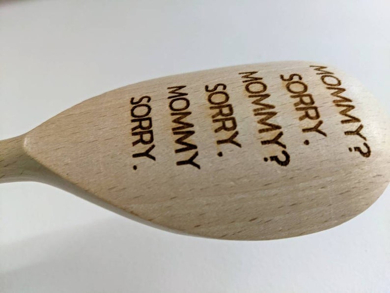 Mommy Sorry Meme on Wooden Spoon Awkward Pet Name Tiktok Fan - Etsy