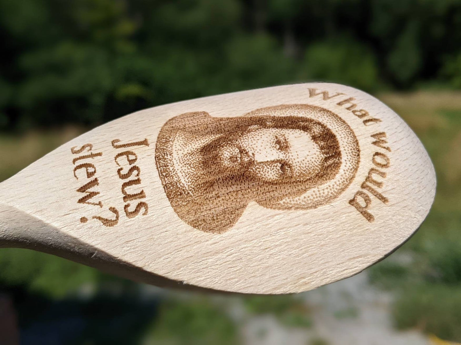 What Would Jesus Stew Wooden Spoon 015-370 12inches Funny - Etsy