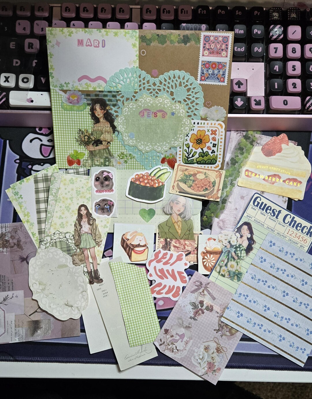 Handwritten Penpal Letter Bundle - Stickers Ephemera Tea Cozy Mail Gift ...