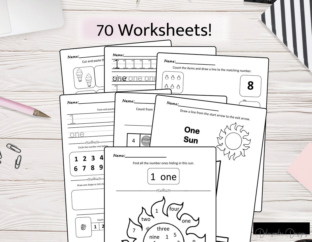 Number Printables by Delasandrodesigns - Etsy