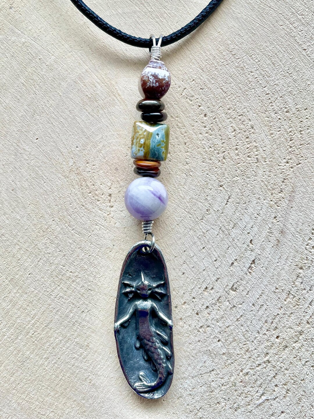 Nixie Pendant Necklace / Siren / Sea Creature - Etsy