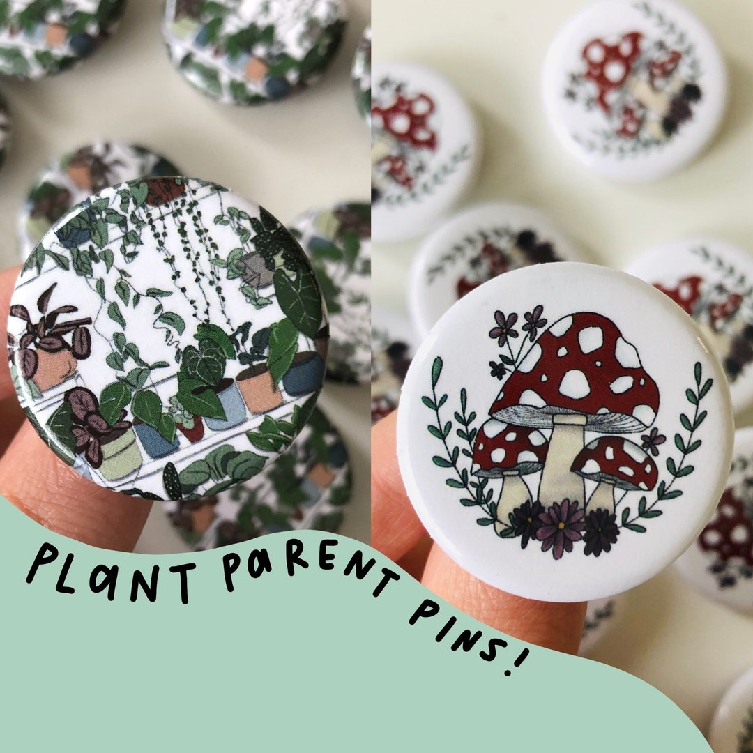 Pflanze Eltern Pin / Kreis Pin / Kreis Pin / Pilz Pin / Pflanze Kreis ...