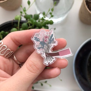 Plant Parent Pins // Bouquet Pin // Plant Girl Pin // Plant Guy Pin ...