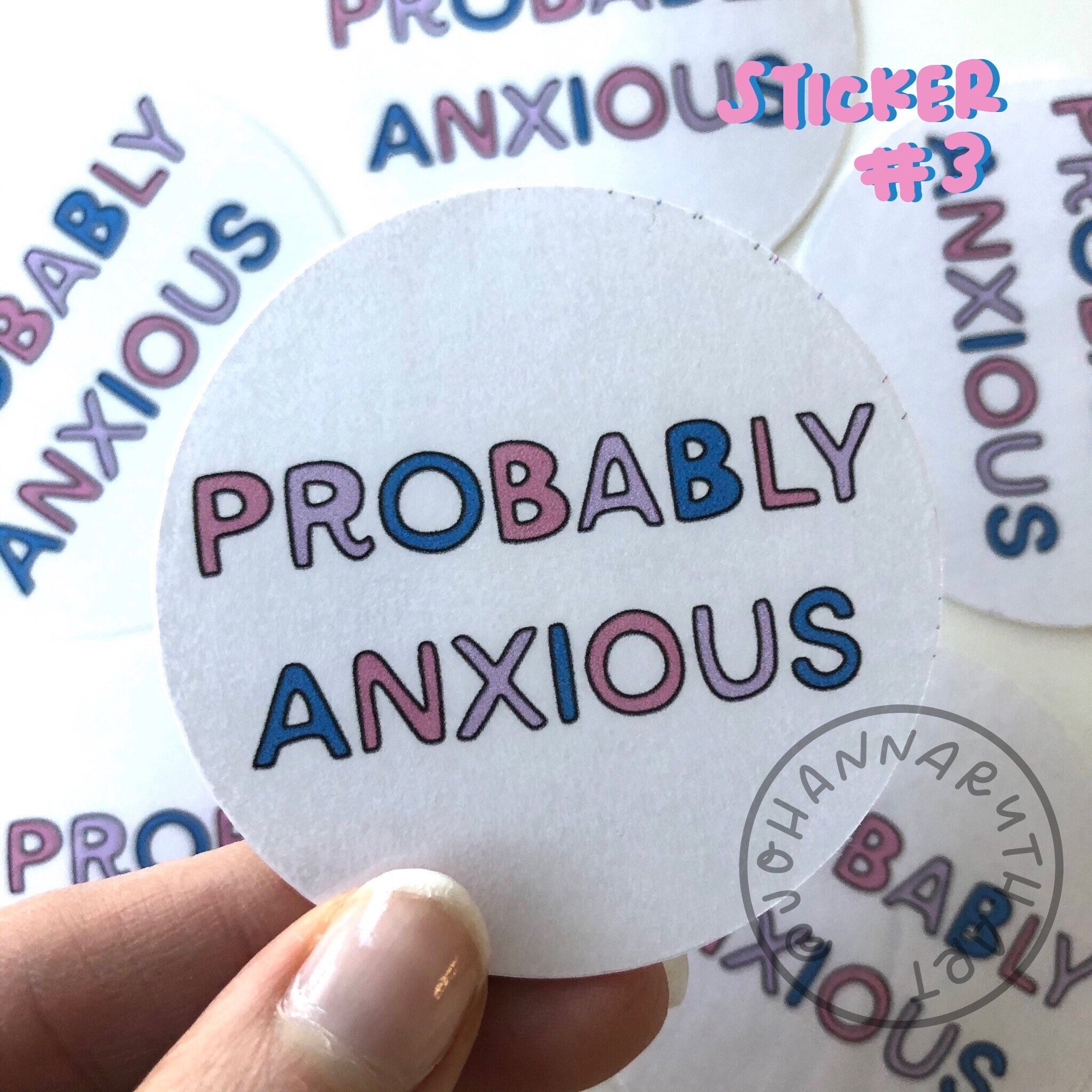Socially Anxious Introvert Stickers Anxiety Stickers | Etsy
