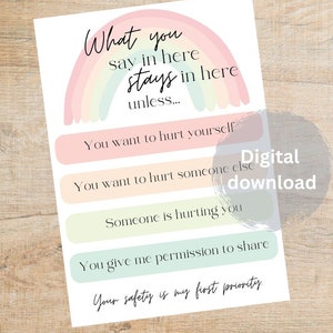 Printable Poster Confidentiality Statement, Office Decor, Social Work ...