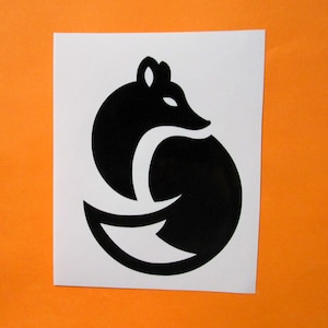 Fox Sticker, Fox Laptop Decal, Fox Phone Sticker, Fox Decal for Car ...