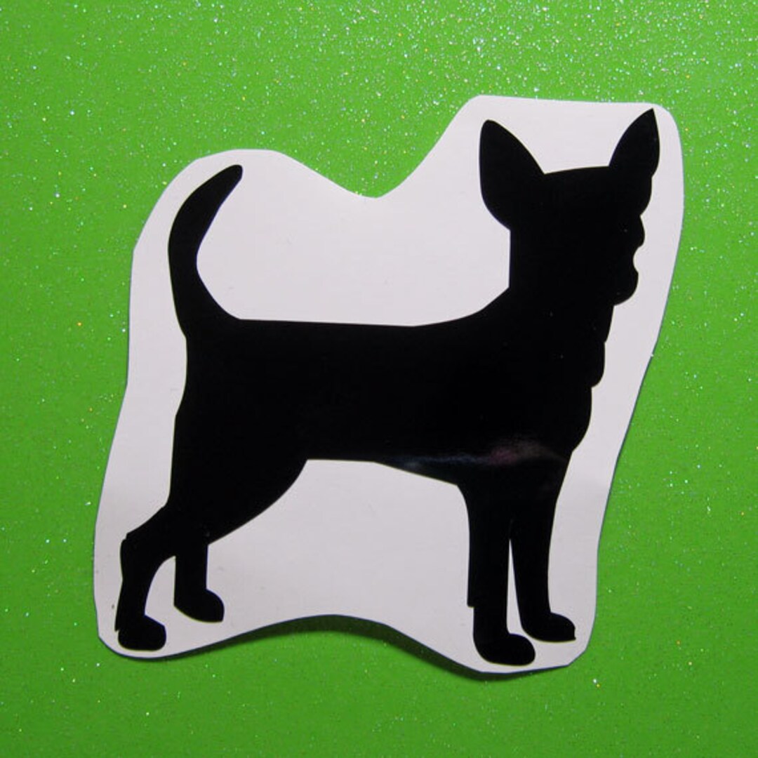 Chihuahua Sticker, Chihuahua Vinyl Decal, Chihuahua Gift, Chihuahua Car ...
