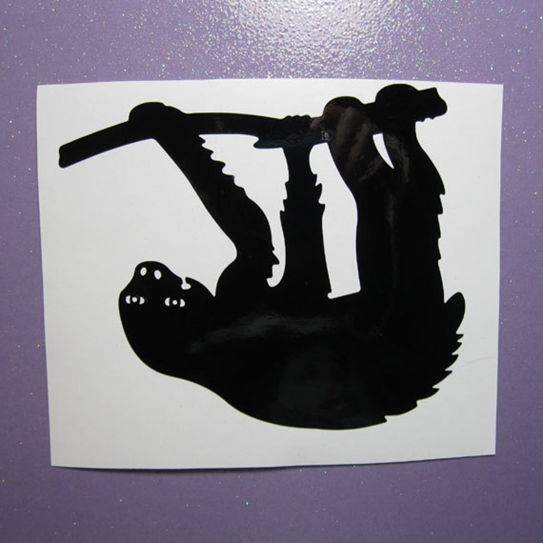 Sloth Vinyl Decal, Sloth Gifts, Sloth Decal, Sloth Sticker, Sloth Decal ...