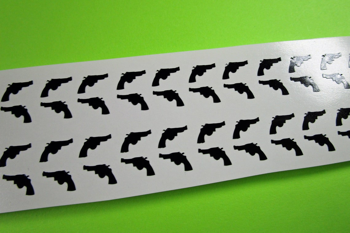 Gun Nail Decals Gun Nail Art Gun Nail Stickers Gun Gifts - Etsy