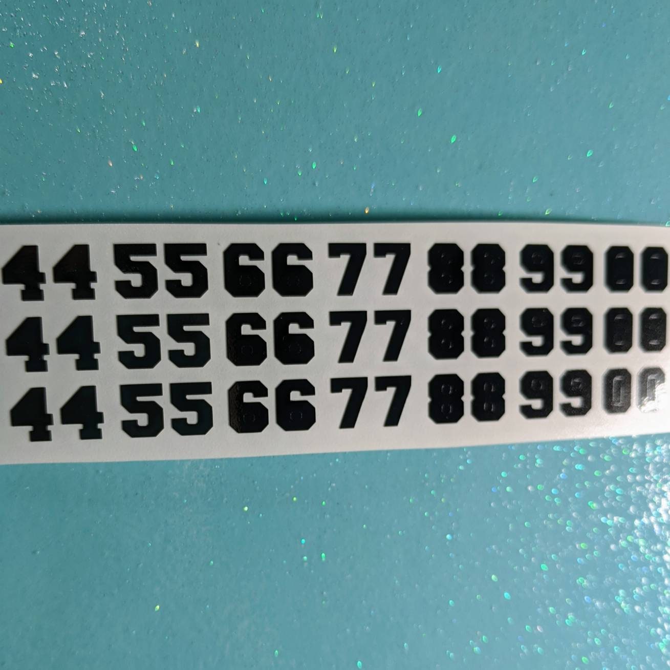 Varsity font numbers nail decals number nail stickers number | Etsy