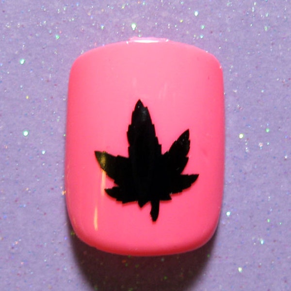 Weed Nail Decals - Etsy