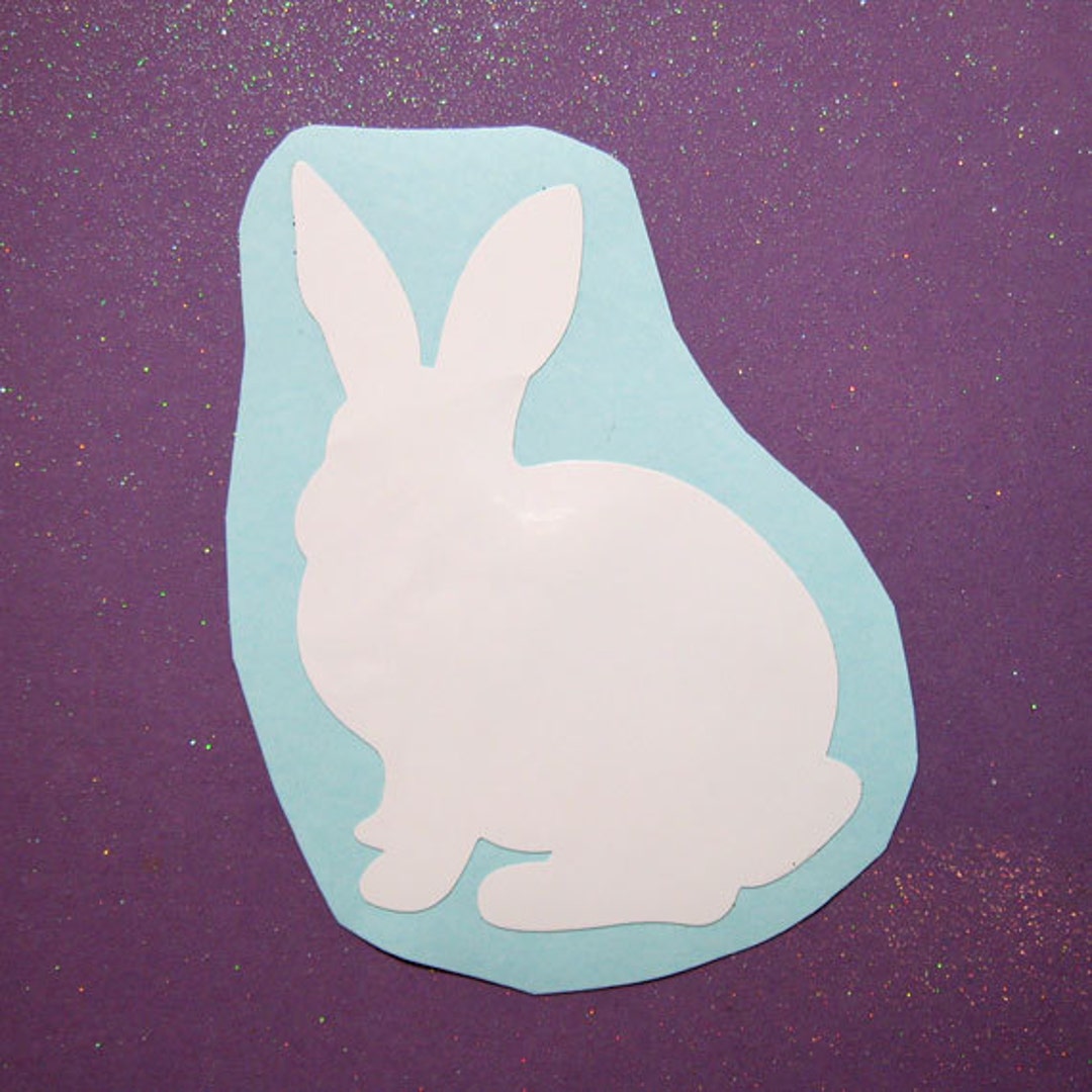 Easter Bunny Rabbit Vinyl Decal, Bunny Rabbit Sticker, Bunny Lover Gift ...