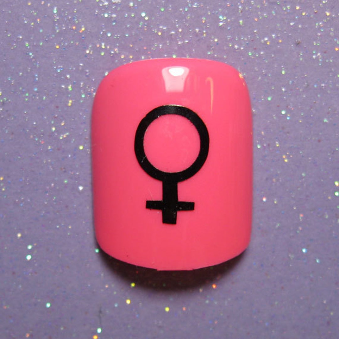 Venus Woman Symbol Nail Decals, Venus Nail Stickers, Venus Nail Art ...