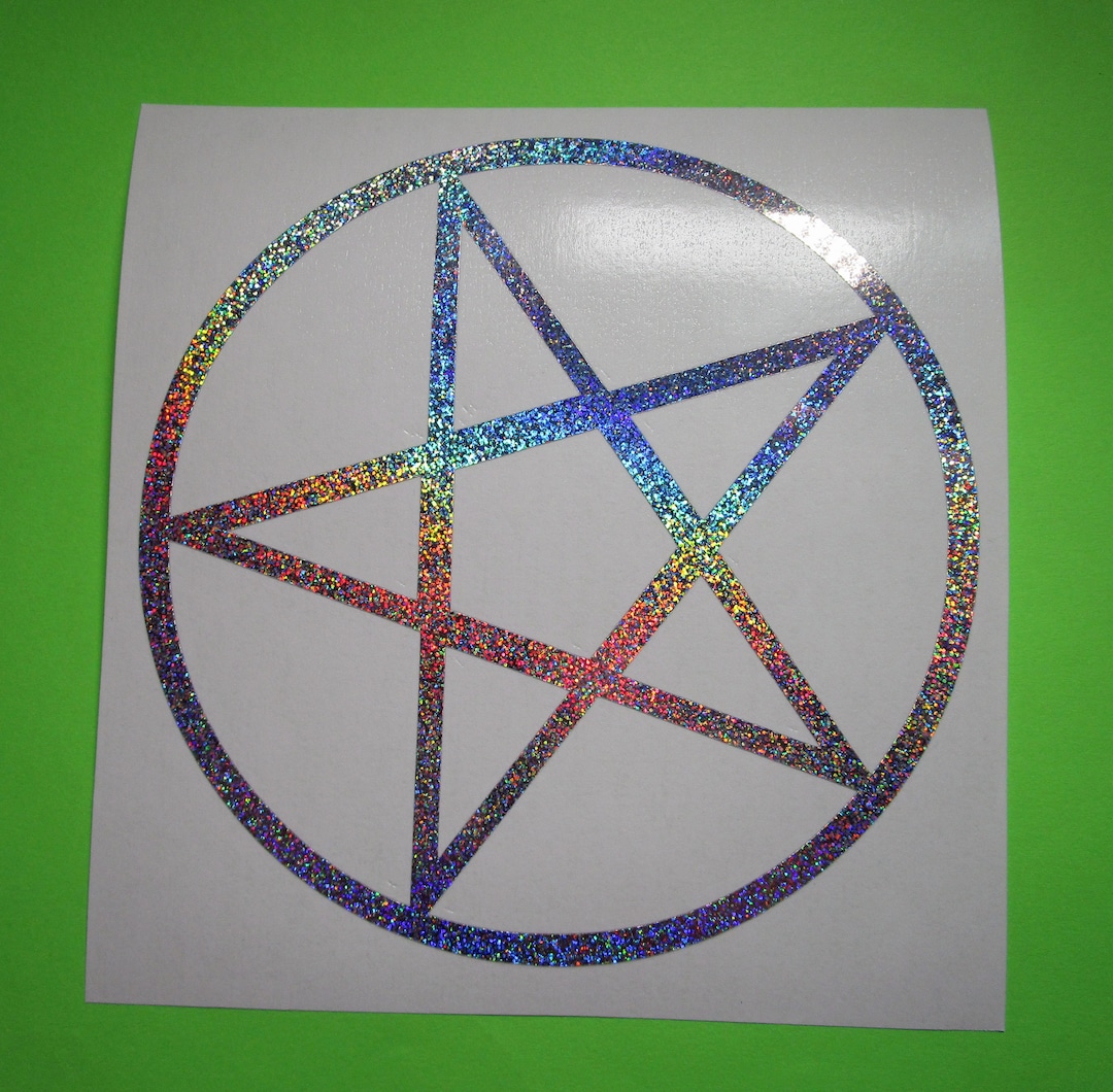 Pentagram Vinyl Sticker Decal, Pentagram Decal, Pentagram Sticker ...