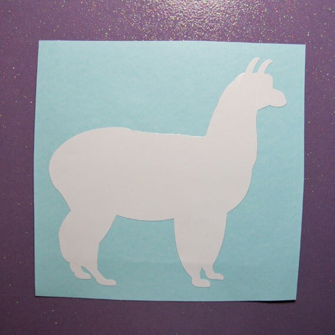 Alpaca Vinyl Waterproof Decal Sticker for Laptop, Car, Tumbler - Etsy