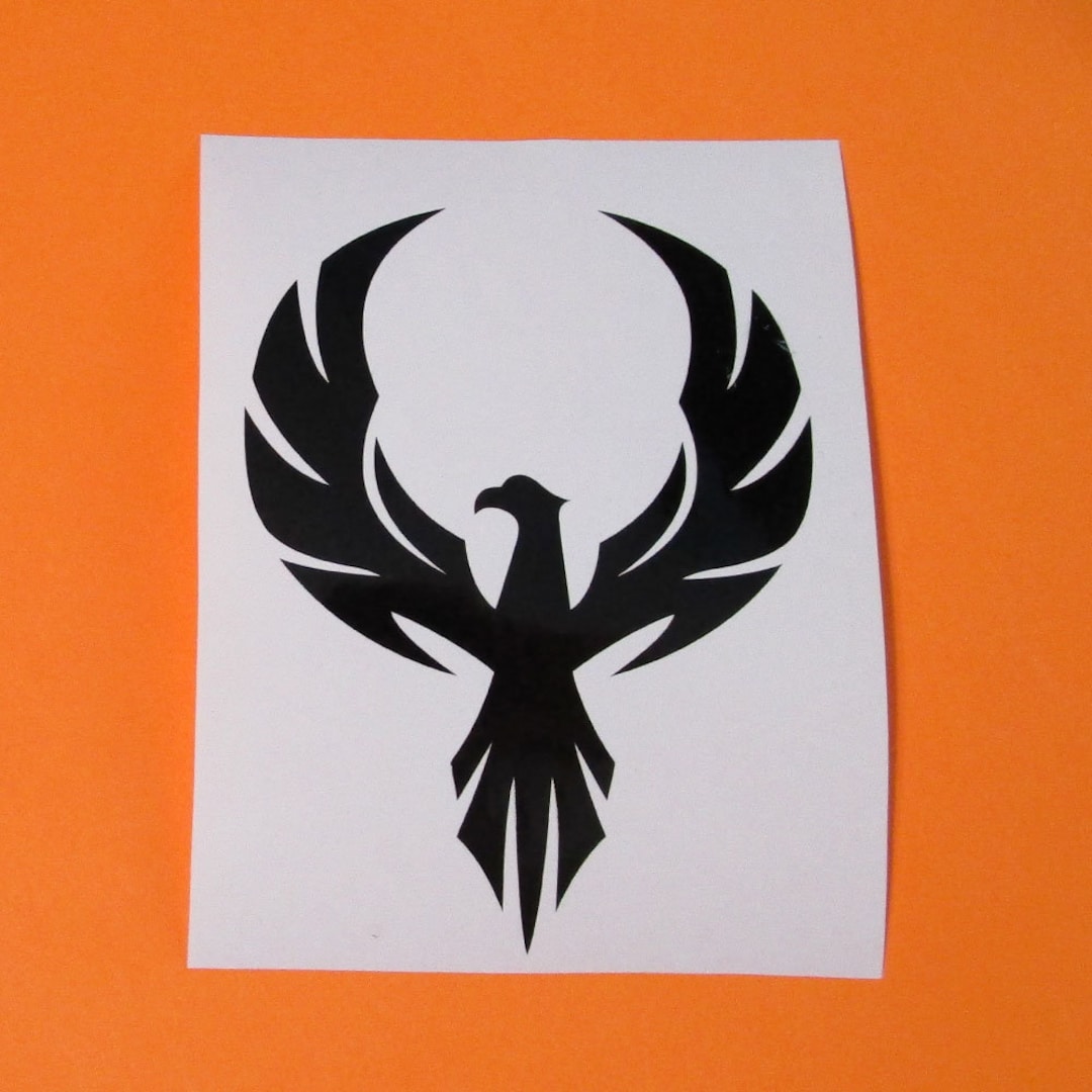 Phoenix Bird Vinyl Sticker Decal, Firebird Decal, Phoenix Rising ...