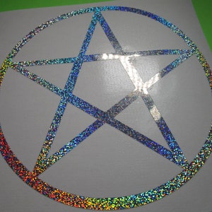 Pentagram Vinyl Sticker Decal, Pentagram Decal, Pentagram Sticker ...