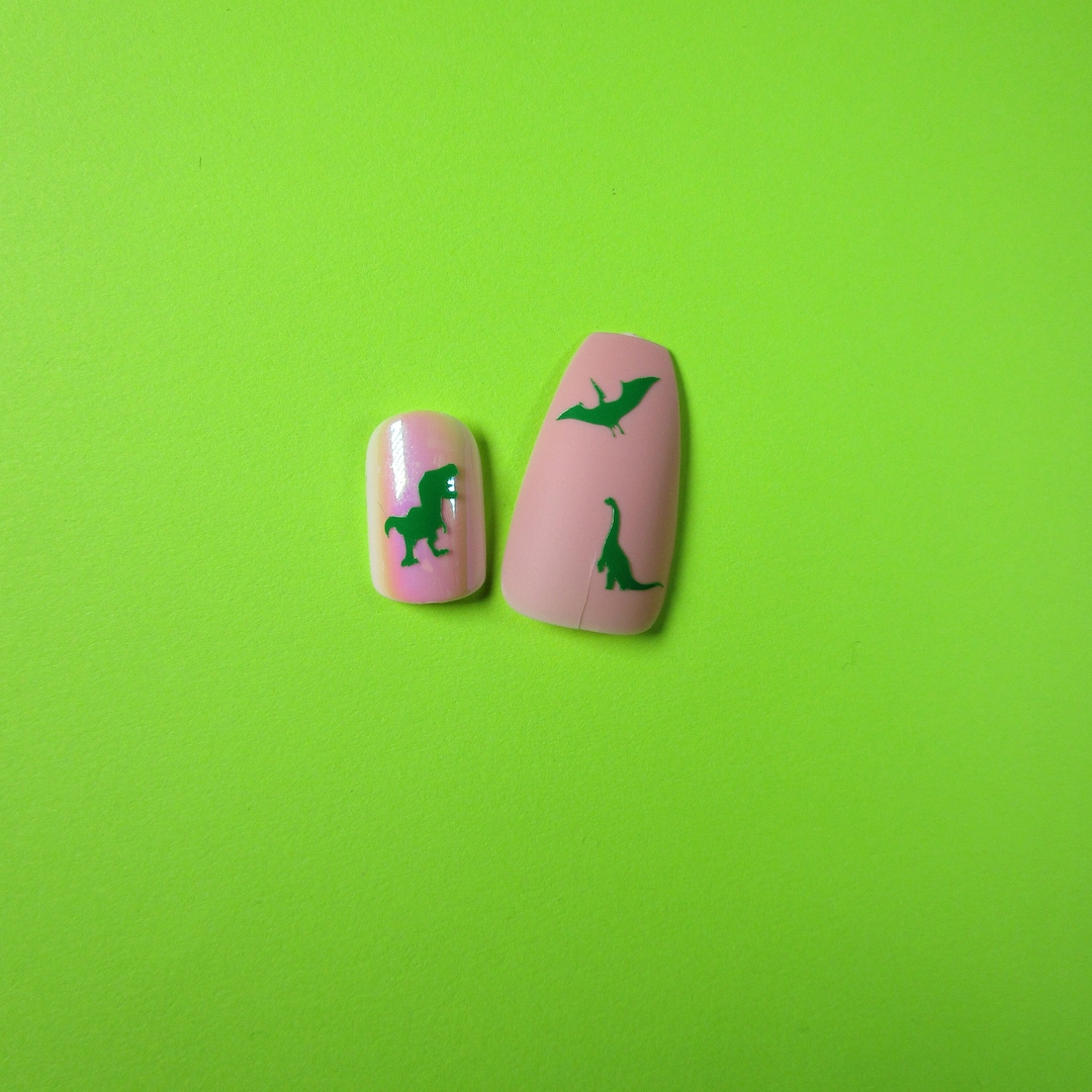 Tiny Dinosaur Nail Decals, Dino Nail Stickers, Dino Nail Art Stickers ...