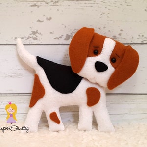 PDF patroon Boerderijdiertjes, vilt patroon koe, varken, lammetje, kip ...