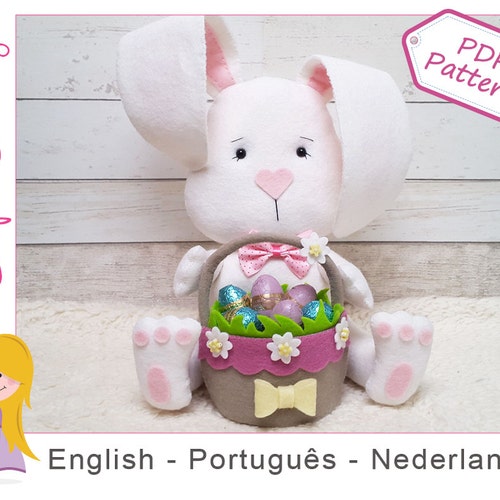 Baby Bunny PDF Pattern-easter Bunny Sewing Pattern-cute Rabbit - Etsy