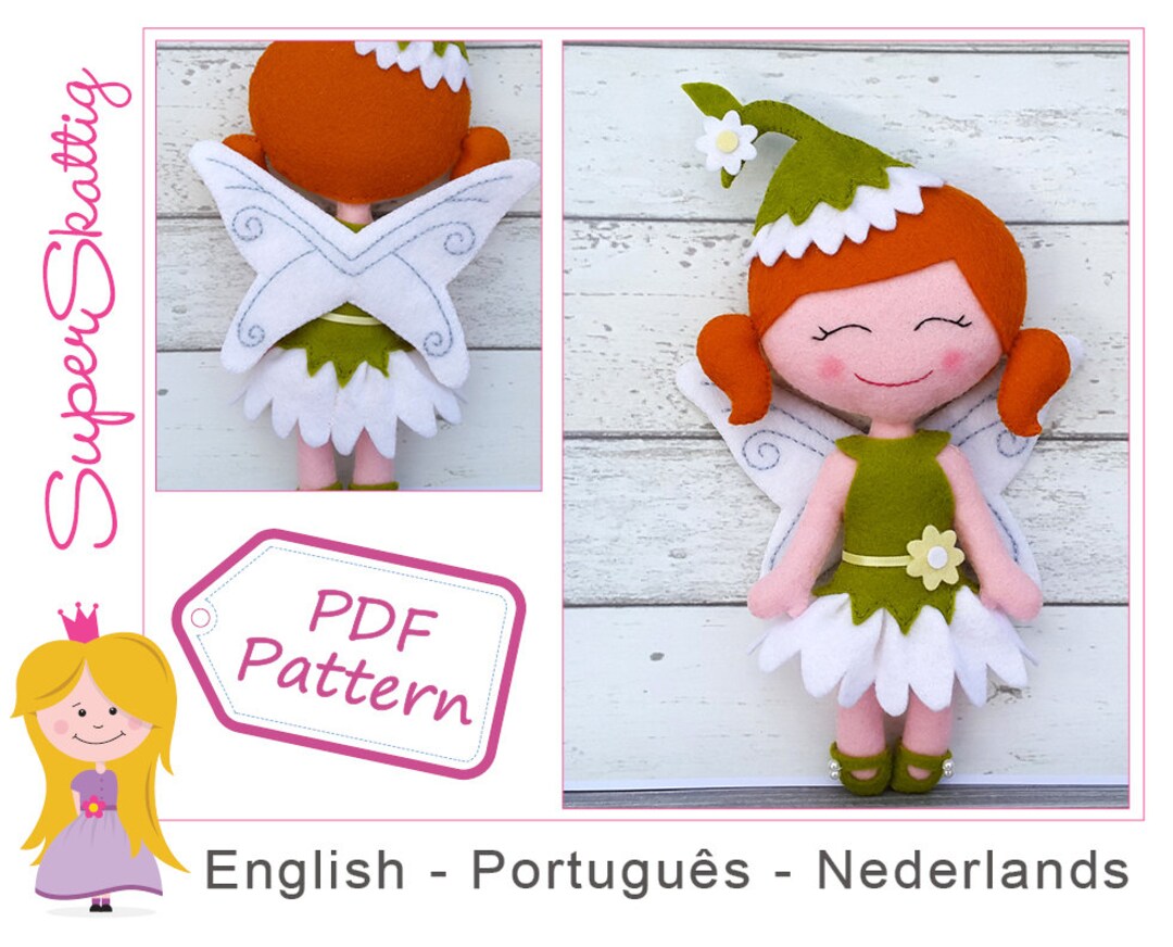 PDF patroon Dairy het Elfje vilt patroon elfje vilt patroon - Etsy ...