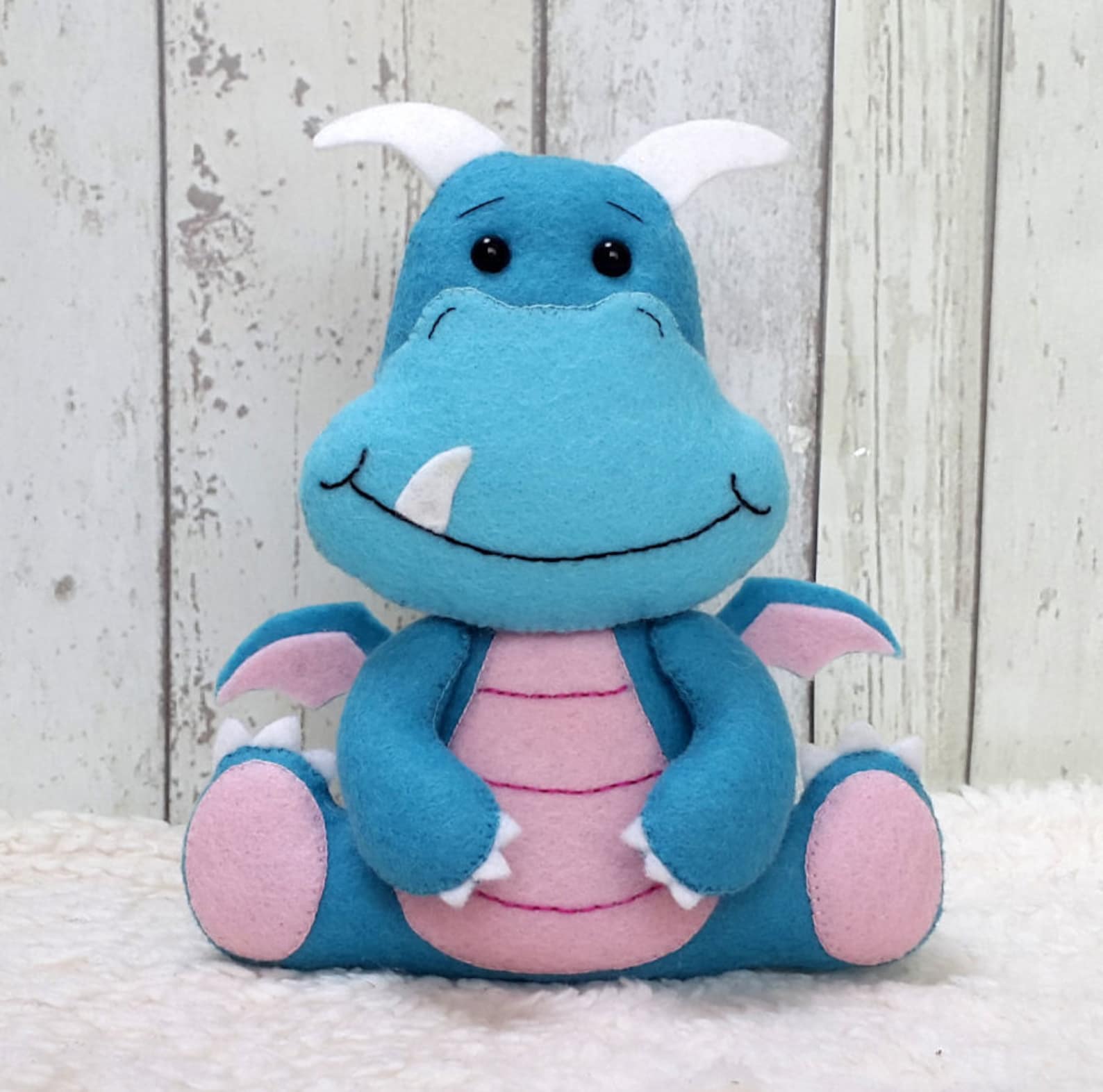 PDF patroon Draakje Benny vilt patroon dieren vilt patroon - Etsy Nederland