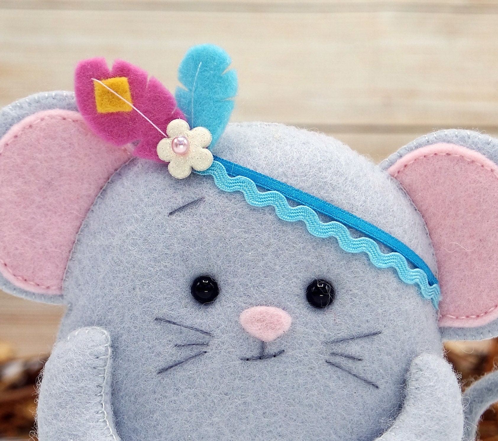 Felt Pattern Mouse, Woodland Animals, Sewing Pattern by Superskattig - Etsy