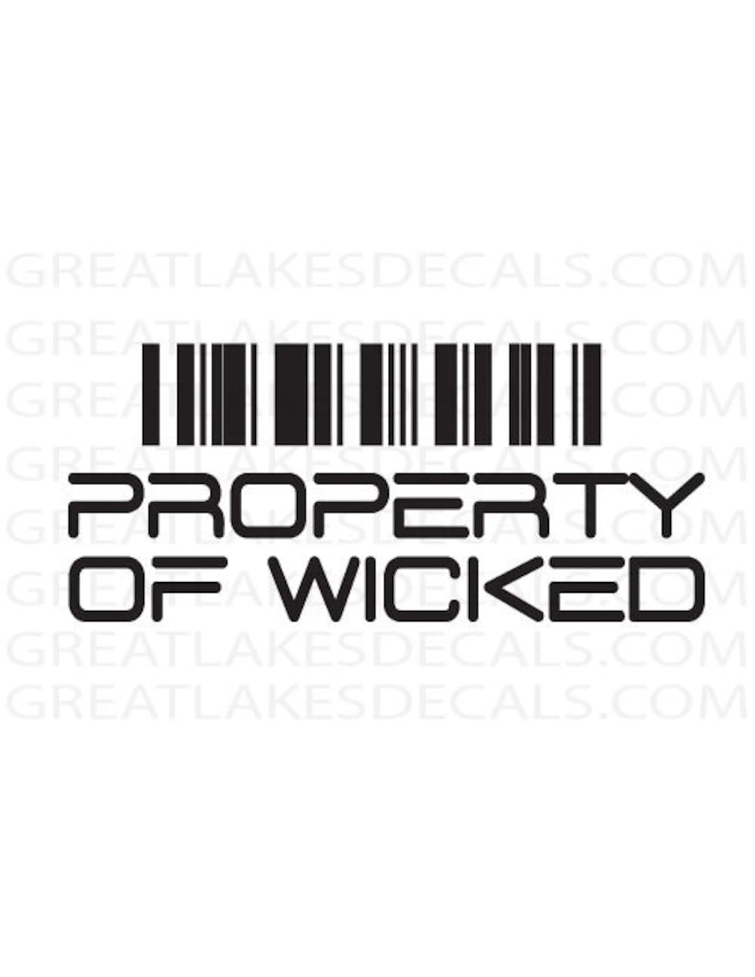 Wicked Vinyl Decal Sticker - Etsy