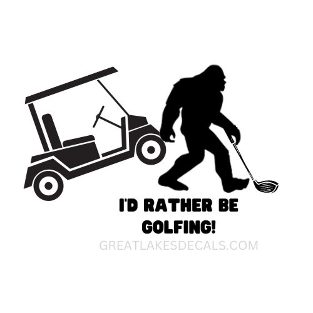 Bigfoot Golf Vinyl Decal Sticker - Etsy