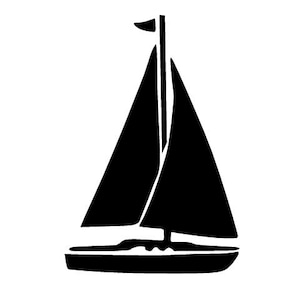 Sail Boat Vinyl Decal Sticker - Etsy