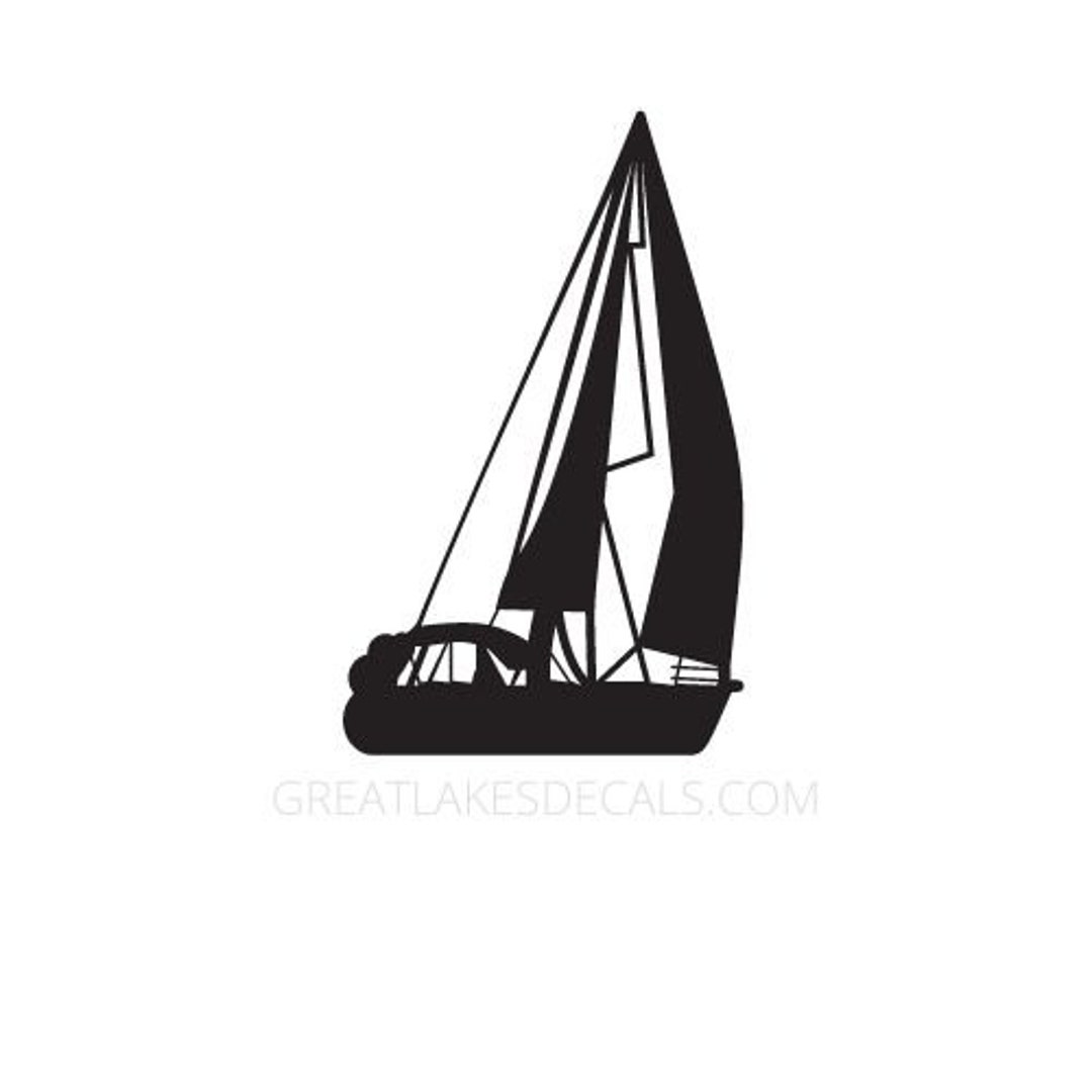 Sail Boat Vinyl Decal Sticker - Etsy